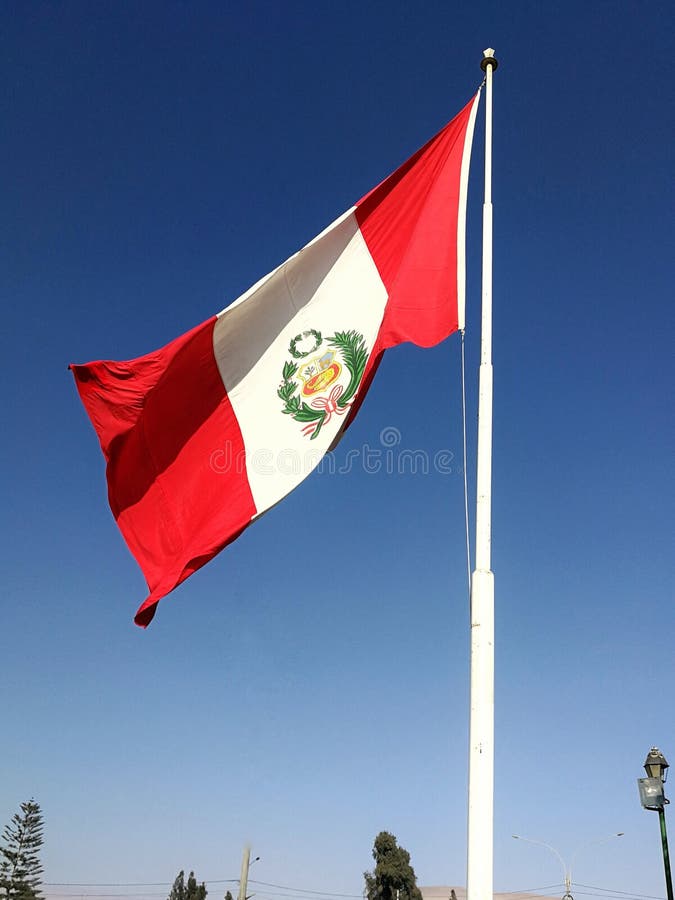 Peru Flag stock image. Image of flag, peru, travel, waving - 97098663