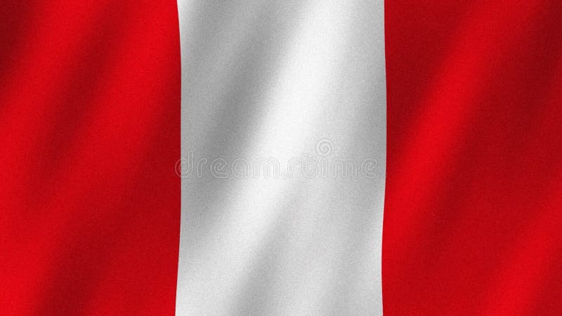 Peru Flag Waving in the Wind. Flag of Peru Images Stock Illustration ...