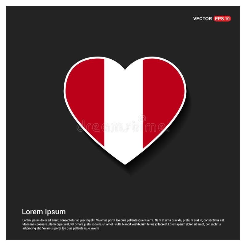 Peru flags design vector stock vector. Illustration of element - 125682317