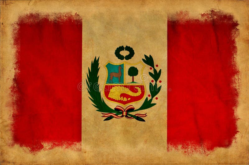 Peru grunge flag stock photo. Image of ancient, revival - 149799996