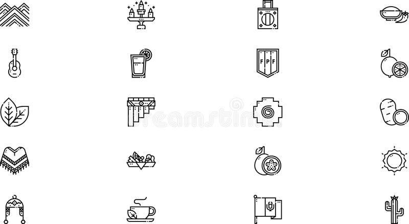 Peru Icons High-Quality Vector Icons Collection with Editable Stroke ...