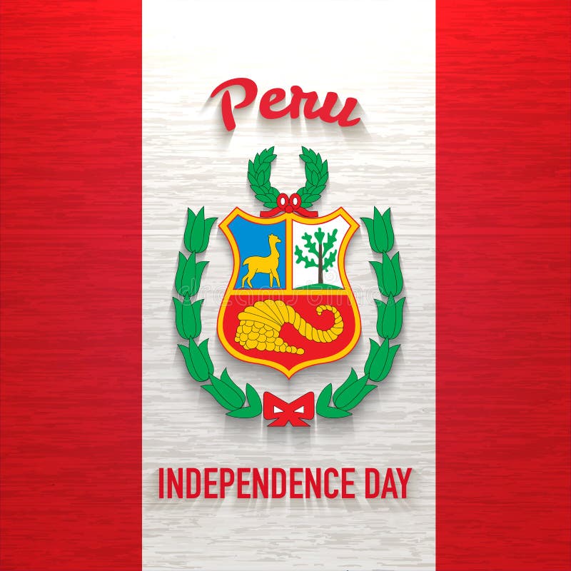 Peru Independence Day Celebration Concept. Stock Illustration ...