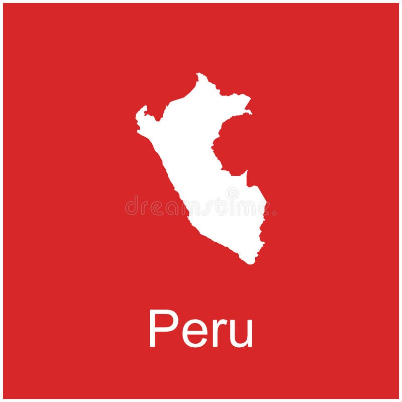 Peru map icon stock illustration. Illustration of icon - 336504671
