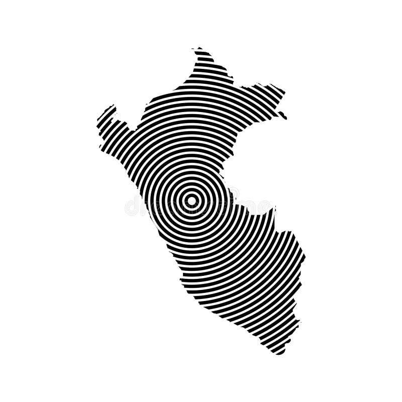 Peru map icon stock vector. Illustration of cartography - 336094621