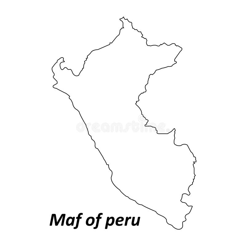 Peru map icon stock vector. Illustration of region, territory - 285783916