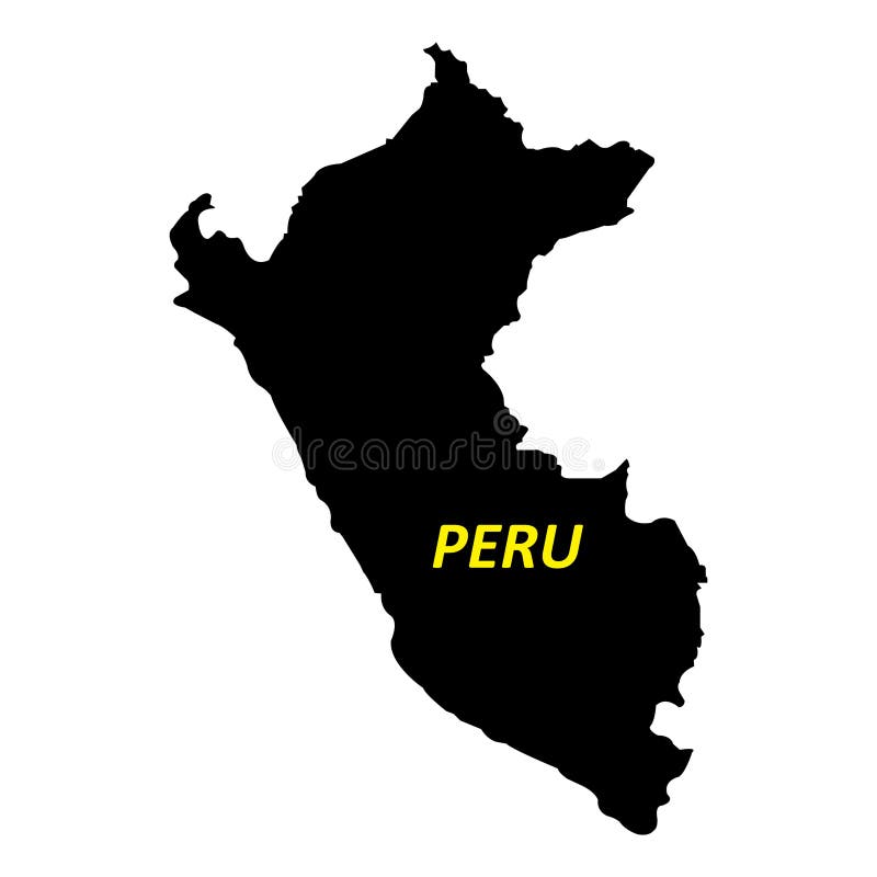 Peru map icon stock vector. Illustration of land, state - 285783917