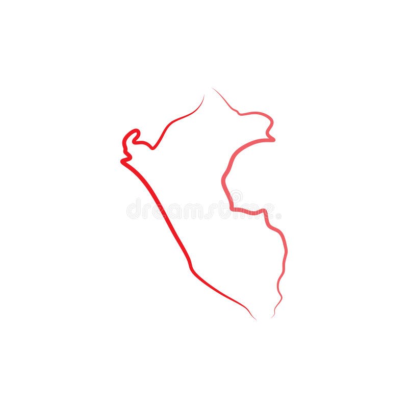 Peru map vector logo icon stock vector. Illustration of icon - 306163268