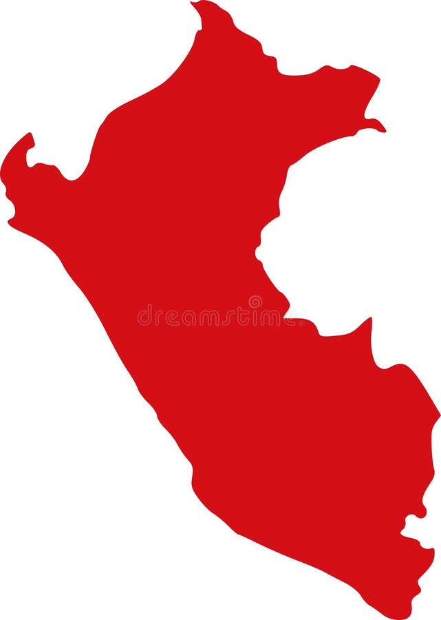 Peru map vector stock vector. Illustration of isolated - 107185050