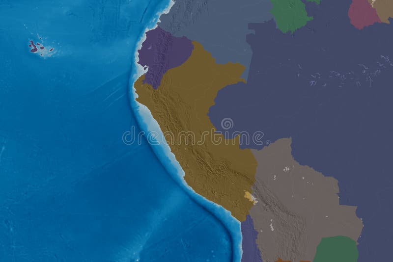 Peru Neighbourhood. Administrative Stock Illustration - Illustration of ...