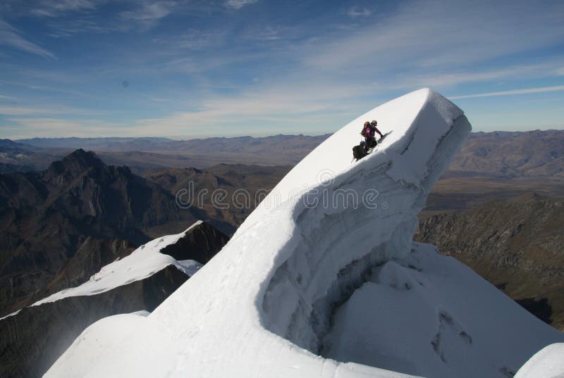 ,peruvian,climbing a Snow-covered Mountain, Winter Trekking, Climbers ...