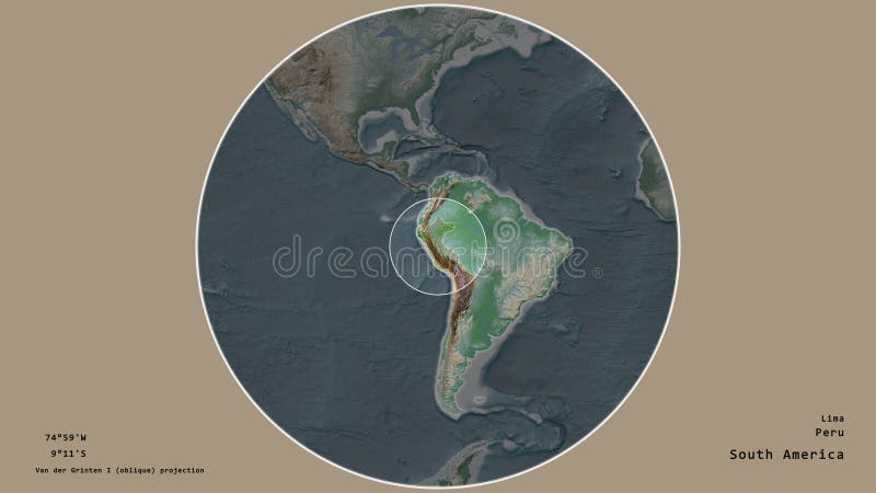 Peru - physical. Localized stock illustration. Illustration of ...