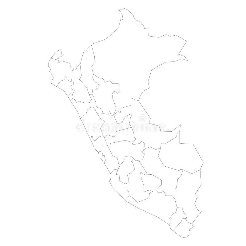 Peru Political Map of Administrative Divisions Stock Vector ...