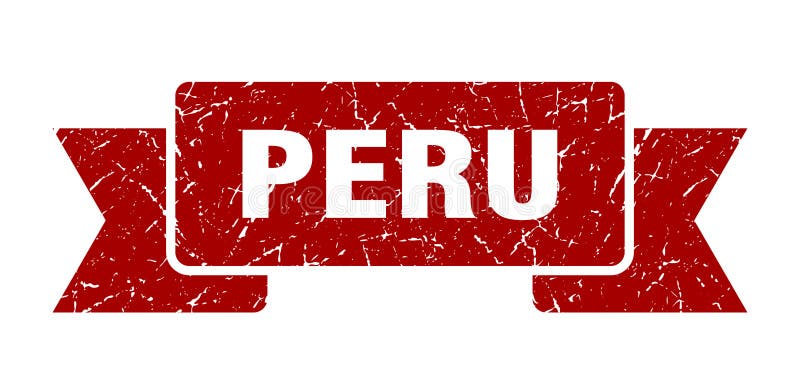 Peru Ribbon Banner. Peru Grunge Band Sign Stock Vector - Illustration ...
