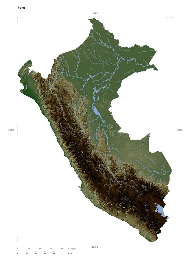 Peru shape on white. Pale stock illustration. Illustration of nature ...