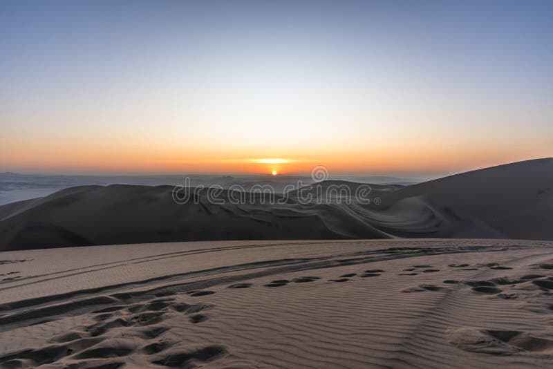 2023 8 13 Peru Sunset in the Desert 6 Stock Photo - Image of warm ...