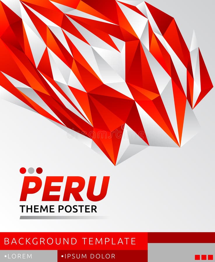 Peru Theme Modern Poster, Vector Template Illustration Stock Vector ...