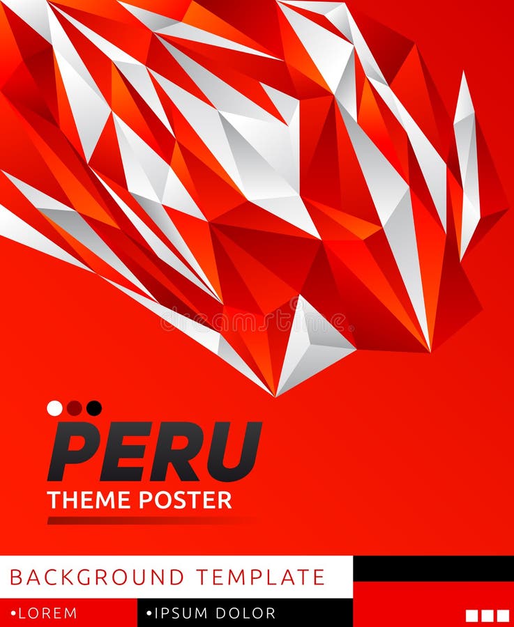 Peruvian flag stock illustration. Illustration of symbol - 65203