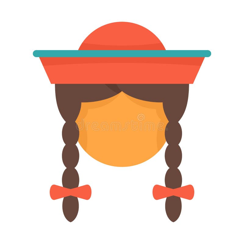 Peru Hat Icon Flat Isolated Vector Stock Vector - Illustration of latin ...