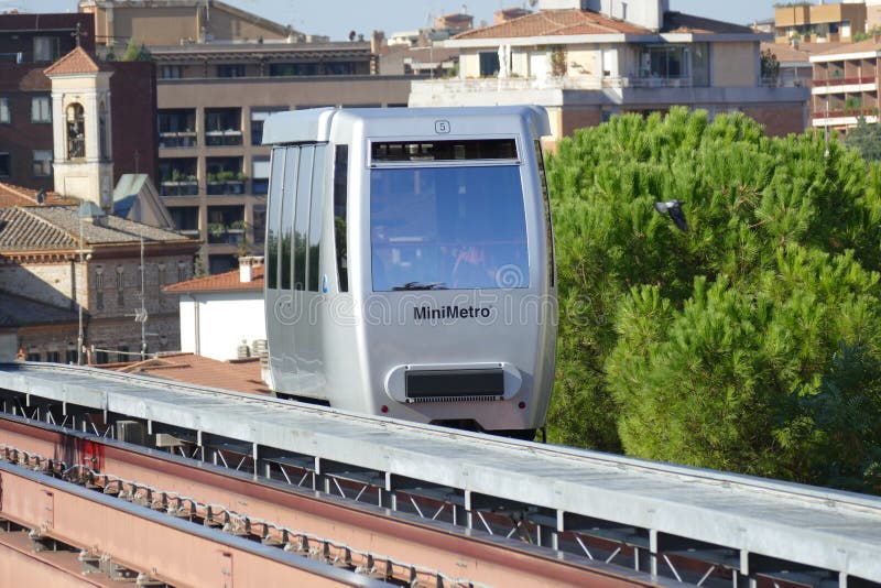 Perugia Minimetro stock photo. Image of cable, transport - 166326662