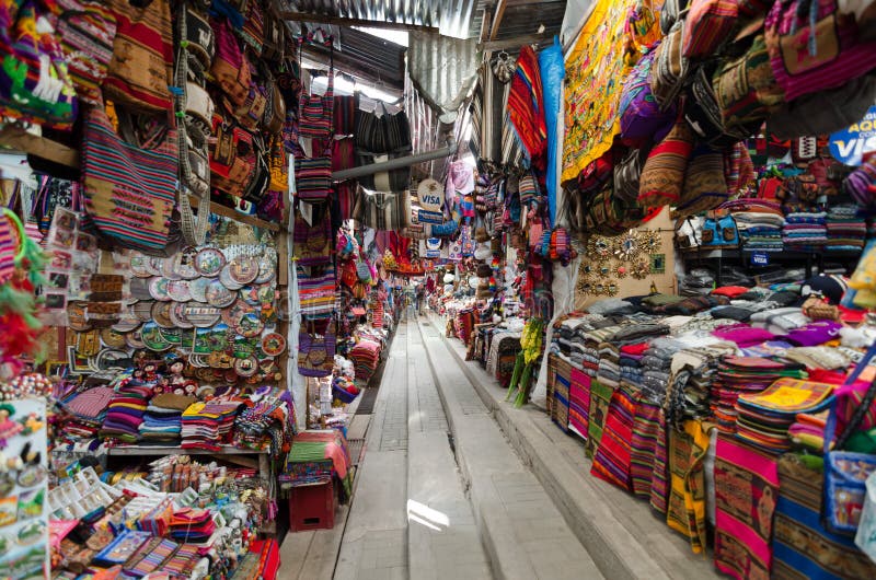 Peruian Market at Machu Picchu Town Editorial Photo - Image of ...