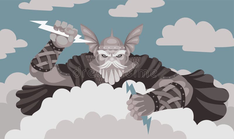 Perun Slavic Mythology God of Thunder Stock Vector - Illustration of ...