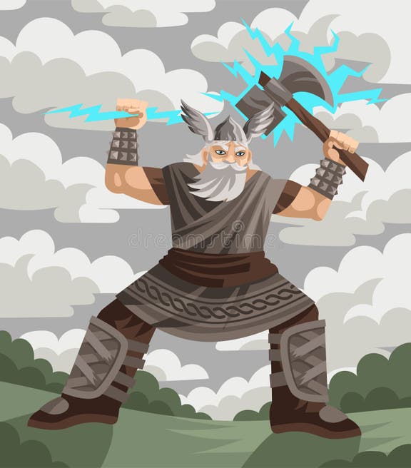 Perun Slavic Mythology God of Thunder Stock Vector - Illustration of ...