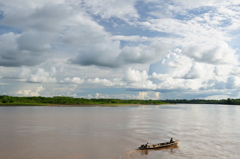 Amazon River Landscape in Brazil Stock Image - Image of amazon, protect ...