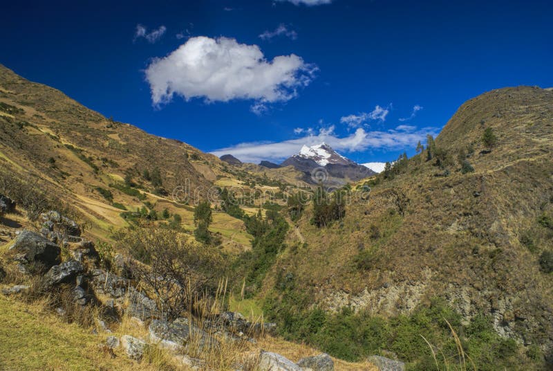 Peruvian Andes stock image. Image of cordillera, valley - 49474959