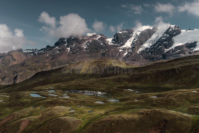 Peruvian Andes by spring stock image. Image of springtime - 175671323