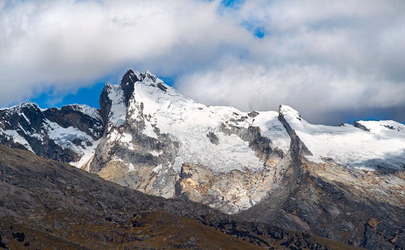 Trekking in the Andes stock image. Image of peru, boulders - 34845115