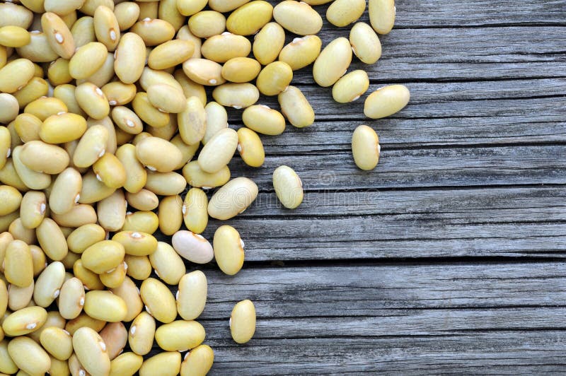 Peruvian Canary (Peruano) Beans Stock Image - Image of seed, scoop ...