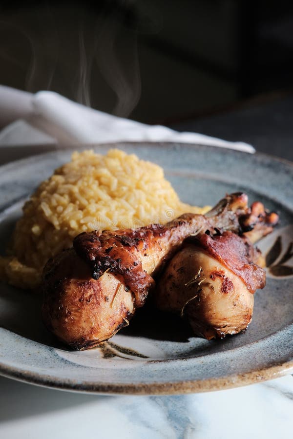Peruvian Chicken and Rice stock image. Image of pollo - 236169645