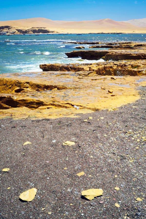 Peruvian coastline stock photo. Image of beach, beautiful - 16721970