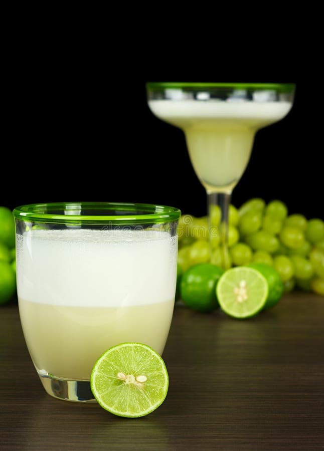 The Peruvian Cocktail, Pisco Sour Stock Photo - Image of peruvian, foam ...