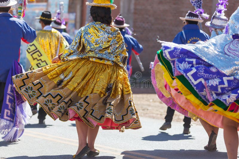 Peruvian dance editorial stock image. Image of folk - 205410324