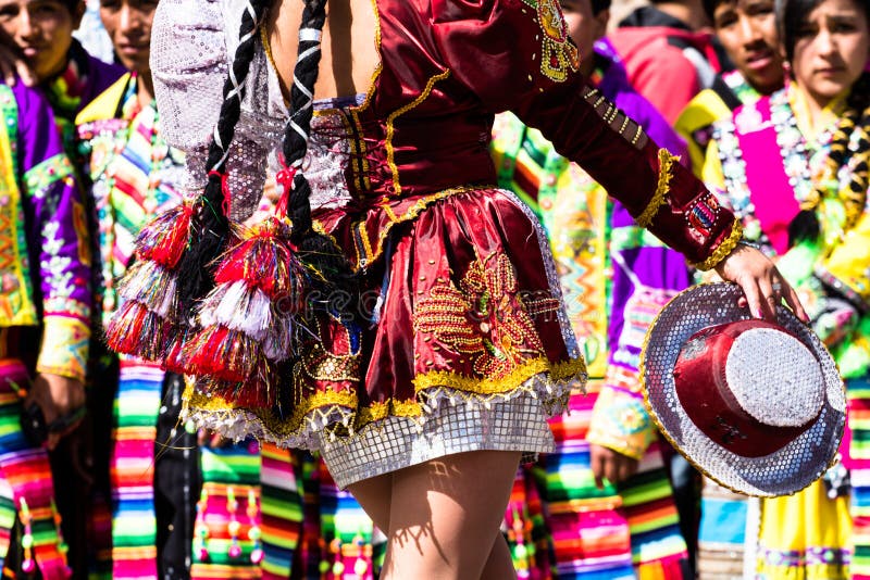 Peruvian Dancers at the Parade in Cusco. Editorial Photography - Image ...