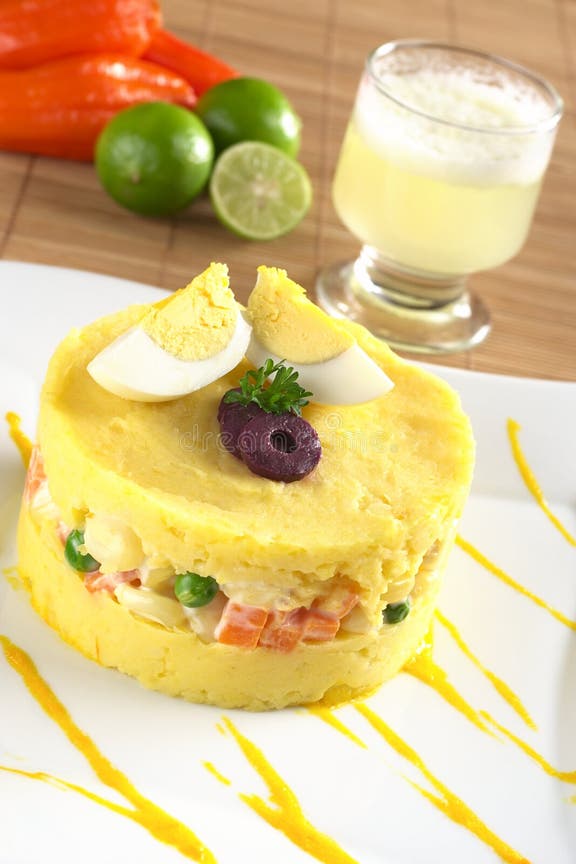 Peruvian Dish Called Causa stock photo. Image of causa - 19560358