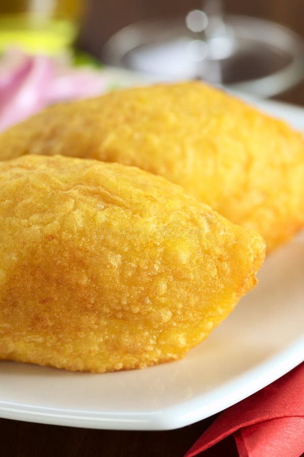 Peruvian Dish Called Papa Rellena (Stuffed Potato) Stock Image - Image ...