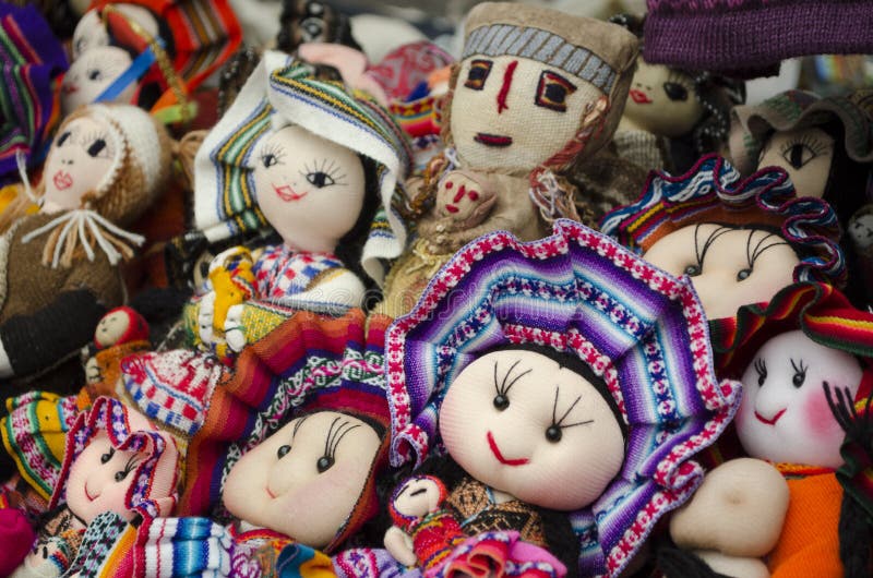 Peruvian handicraft stock image. Image of market, american - 60516487