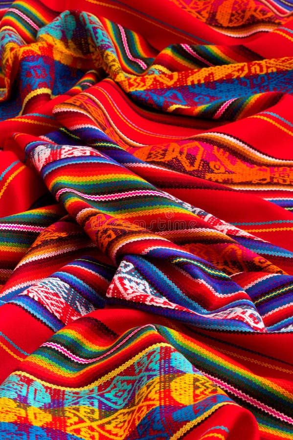 Peruvian fabric stock image. Image of handmade, blanket - 290750339