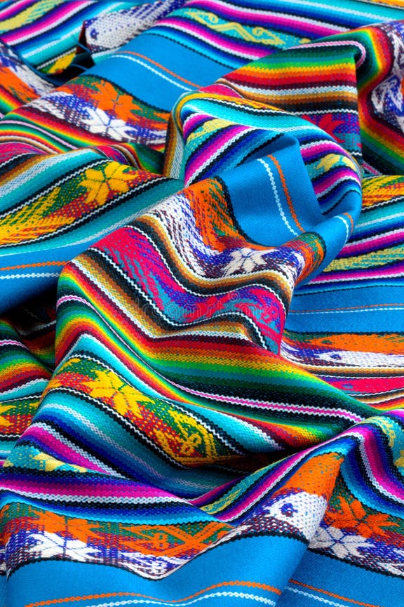 Beautiful Peruvian fabric stock image. Image of texture - 290750573