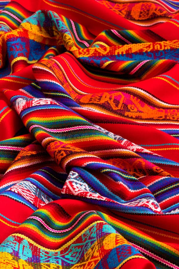 Peruvian fabric stock photo. Image of handmade, blanket - 290941456