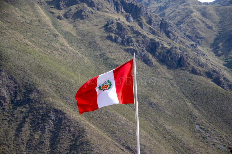 The Peruvian Flag stock image. Image of travel, flag - 149834669