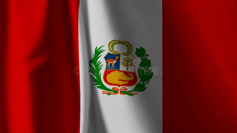 Peruvian Flag Waving in the Wind. Background. Stock Footage - Video of ...