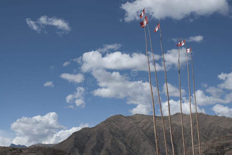 Peruvian flags stock image. Image of national, machu - 20910107