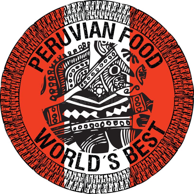 Peruvian food illustration stock vector. Illustration of logo - 47434671