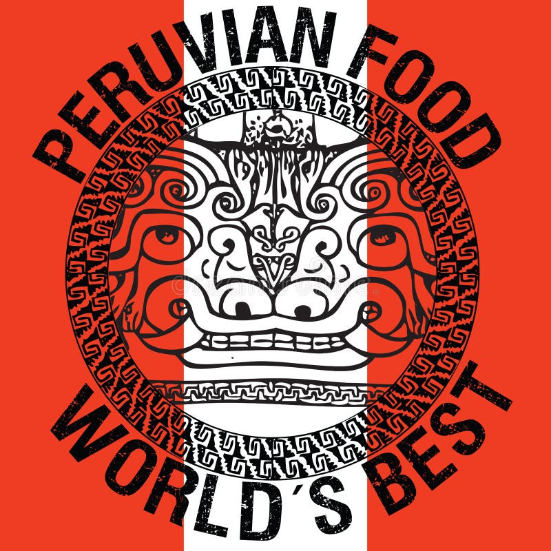 Peruvian food illustration stock vector. Illustration of ancient - 47434948