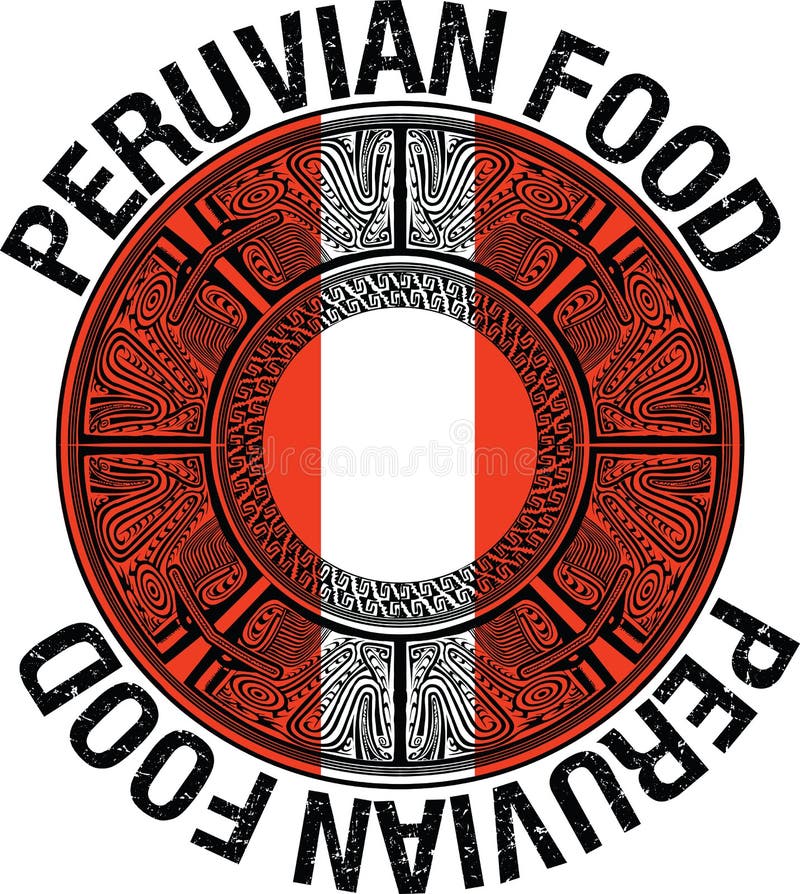 Peruvian food illustration stock vector. Illustration of ancient - 47434948