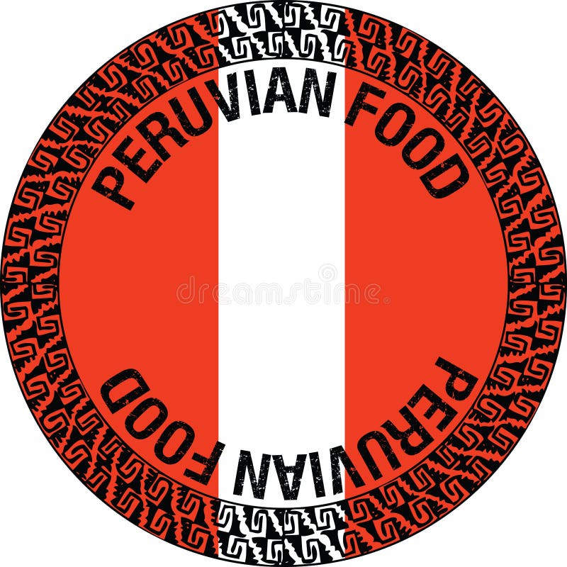 Peruvian food illustration stock vector. Illustration of figures - 47434958