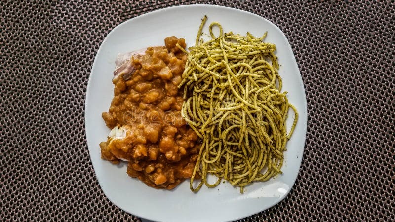 Peruvian food: Sopa Seca stock photo. Image of carapulcra - 117282126